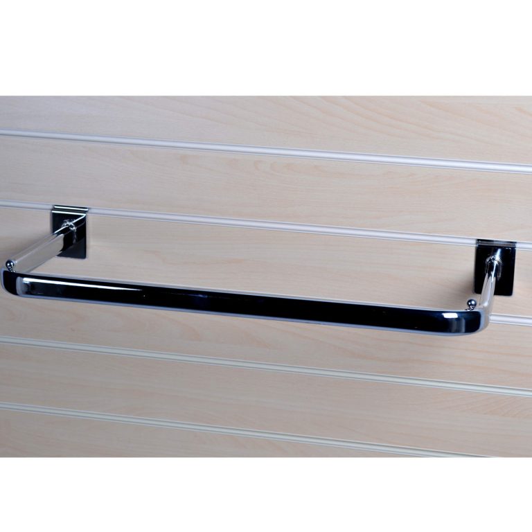 Slatwall D Rail in Chrome | The Display Centre | Buy Now