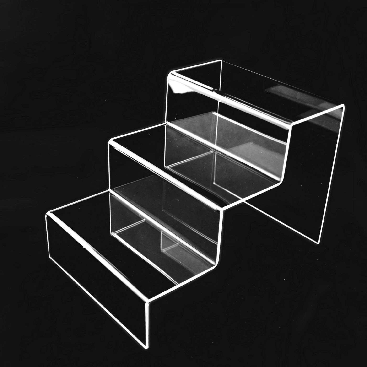 Clear Acrylic Platform Three Step For Sale | Fast UK Delivery