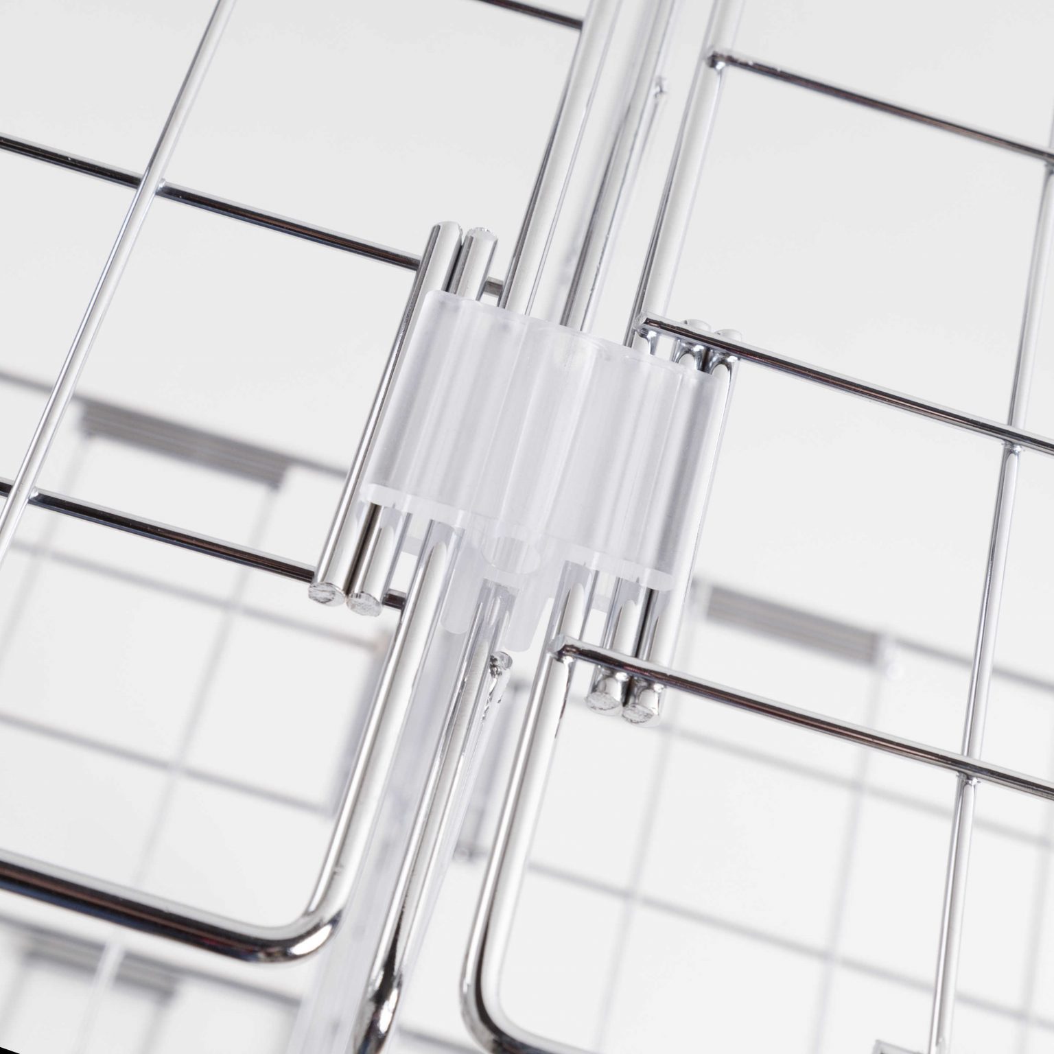 Chrome Grid Cube Display - 4 Compartments For Sale | Fast UK Delivery