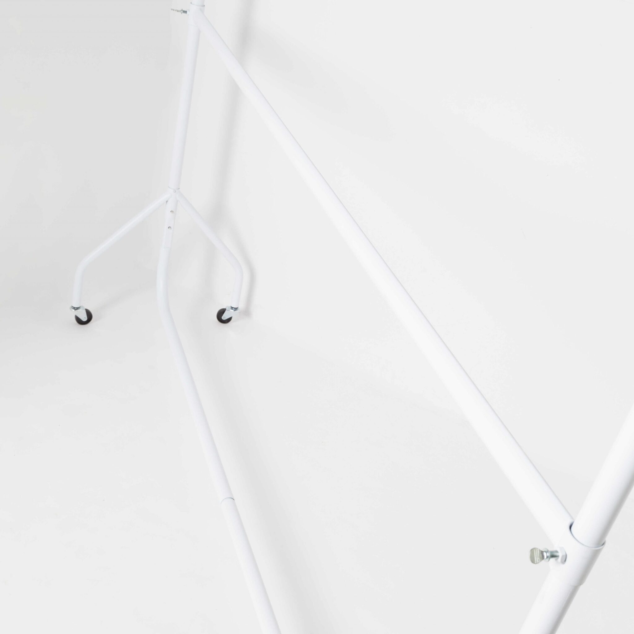 White Clothes Rail with Wheels | Buy Now |The Display Centre