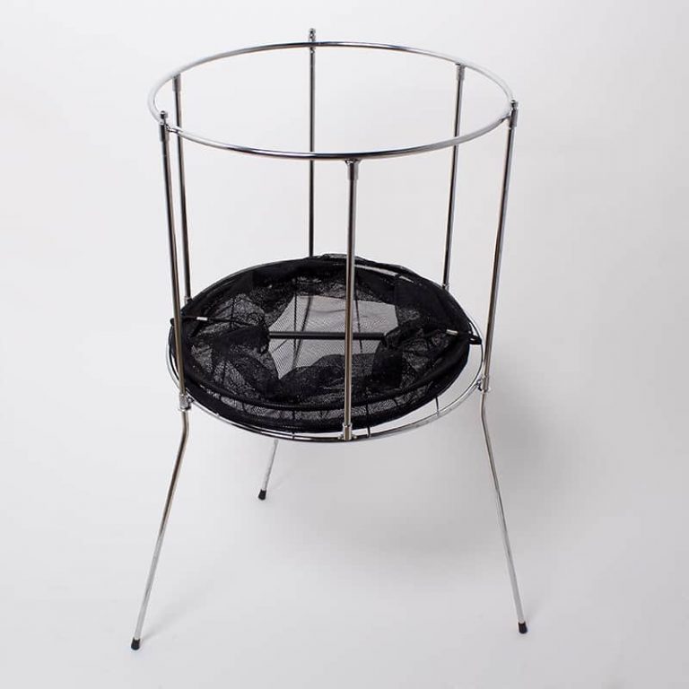 Net Basket Storage Rack | Chrome Finish