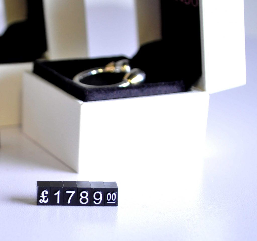 White On Black Price Cube Kits For Sale | Fast UK Delivery