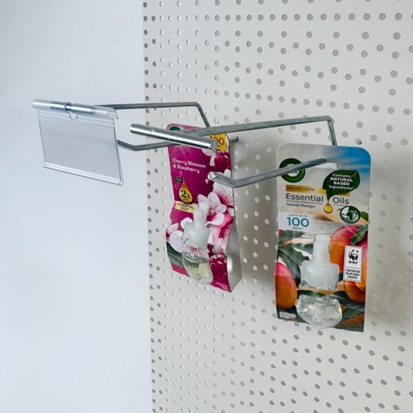 Single Prong Pegboard Hook With Ticket Arm For Sale | Fast UK Delivery